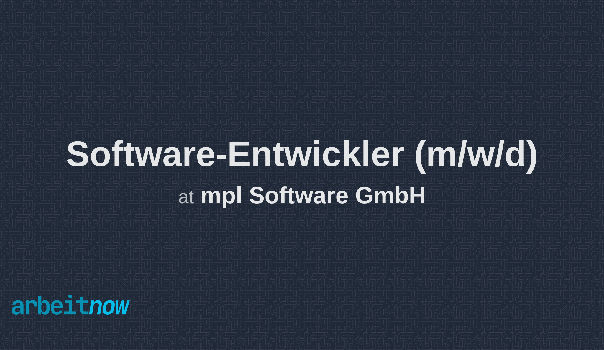 Software-Entwickler (m/w/d) job at mpl Software GmbH in Bremen